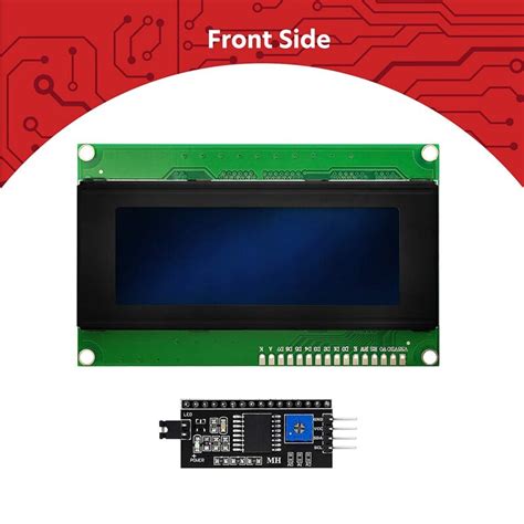 Hd44780 2004 Lcd Display Bundle 4 X 20 Characters With I2c Interface