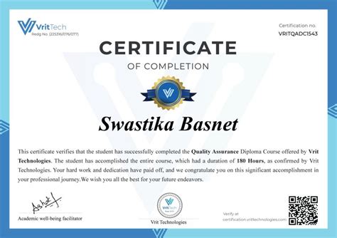 Swasti Basnet On Linkedin As I Completed My Diploma Course Of Quality