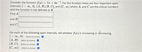 solved consider the function f x 7x 4x 1 ﻿for this