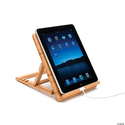 Bamboo Expandable Ipad Stand Oriental Trading