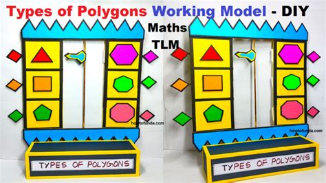 How To Make Math Project 2d And 3d Polygon Shapes Working Model Making