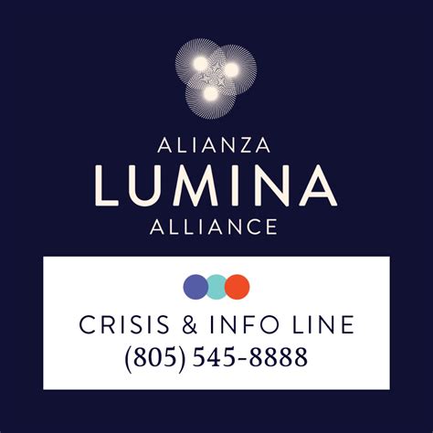 The Lumina Alliance Crisis And Information Line Is Free Confidential