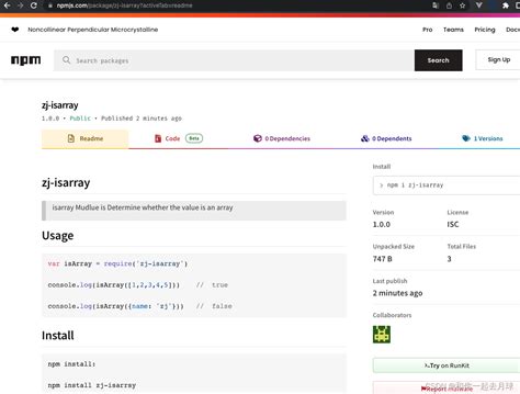 向npm注册中心发布包（上） Csdn博客