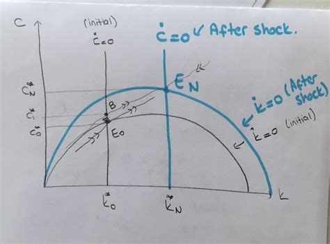 Macroeconomics Question On Ramsey Model With Shock On Technological