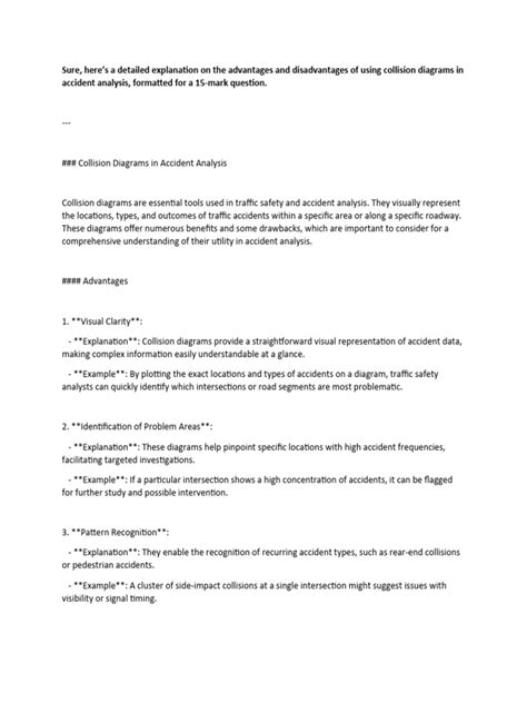 Using Condition Diagrams In Accident Analysis Offers Several Advantages