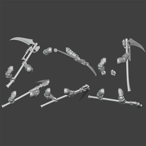 🎲 Gen 3s Power Scythe Arms・ 3d File For 3d Printing・cults