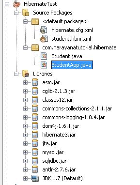 Hibernate Sample Program Narayana Tutorial