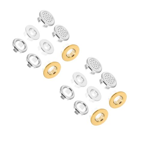 16 Pcs Sink Overflow Rings Overflow Caps Overflow Hole Plug Sink Overflow Cover