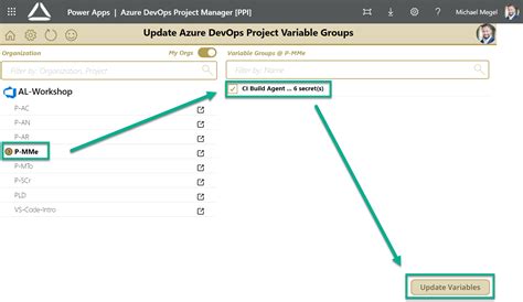 Update Project Variables COSMO Alpaca