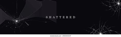 Background Design Shattered Glass Vector Banner Stock Vector Royalty