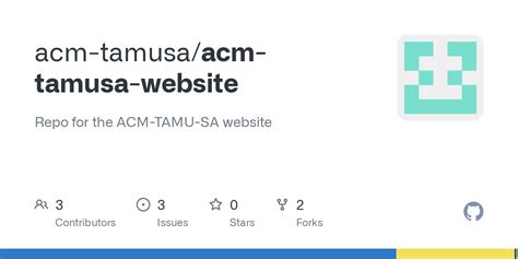 Github Acm Tamusaacm Tamusa Website Repo For The Acm Tamu Sa Website