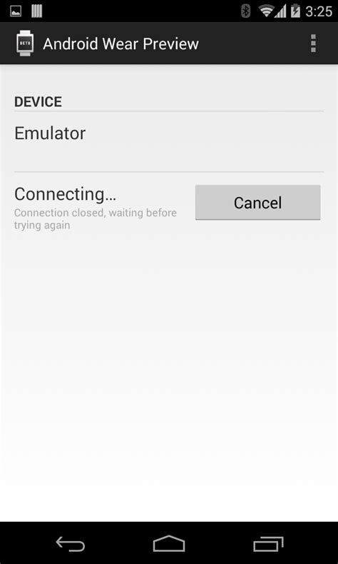 Adb Android Wear Preview Not Connecting To Wear Emulator Stack Overflow