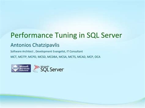 Query Optimization In Sql Server Ppt