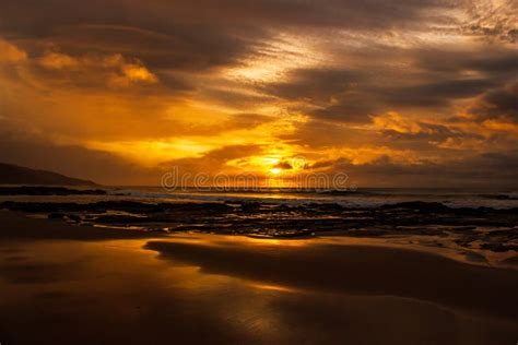 Небо вечера над Индийским океаном Стоковое Изображение изображение насчитывающей Sunlight