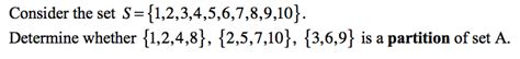 Solved Consider The Set S {1 2 3 4 5 6 7 8 9 10} Determine