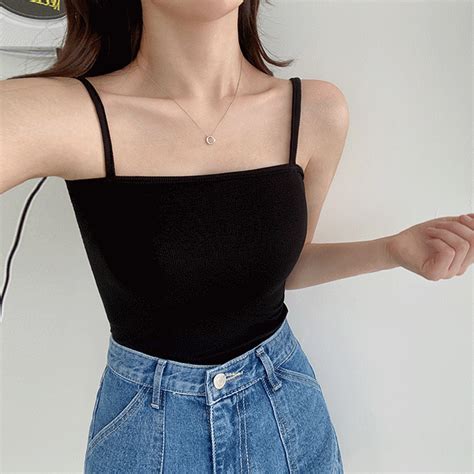 11할인4타입 코디활용 만점 쫀쫀 스판 이너 끈 나시 에이블리