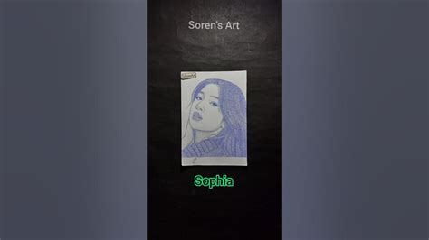 Katseye Sophia Drawing With Her Name Sorens Art Katseye Sophia