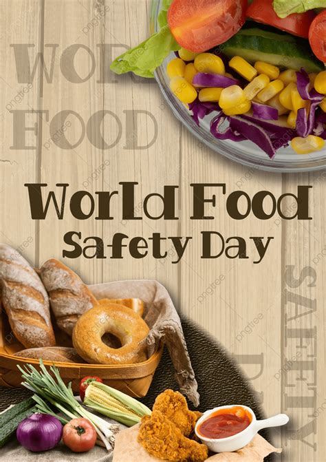 Dia Mundial De Segurança Alimentar Criativo Poster Simples Modelo Para