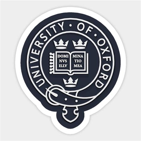 3d Logo Only Oxford University Logo Oxford University Sticker
