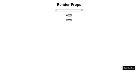 Render Props Codesandbox