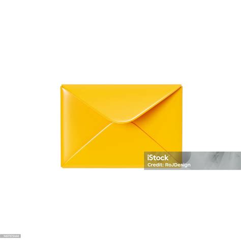 편지 3d 렌더링 흰색 배경에 격리된 닫힌 노란색 봉투 새 메일 또는 메시지 알림 3차원 형태에 대한 스톡 사진 및 기타 이미지