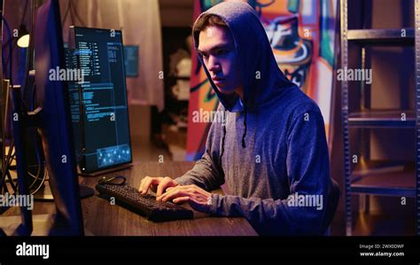 Lone Wolf Hacker In Secret Hideout Trying To Hide His Online Activity After Stealing Data From