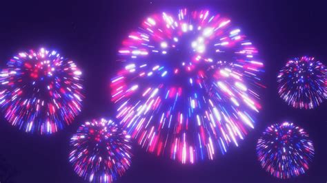 Animated Fireworks 🎆 Blender Project Files
