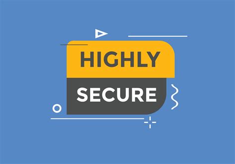 Highly Secure Text Button Highly Secure Text Web Template Speech
