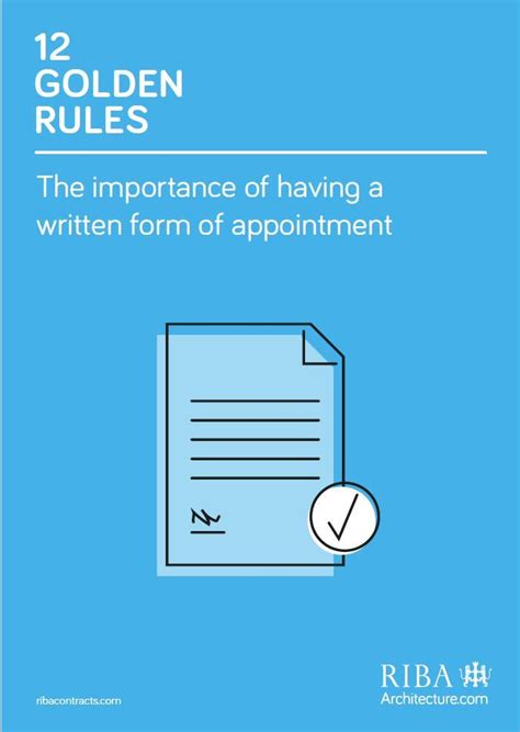 12 golden rules booklet riba