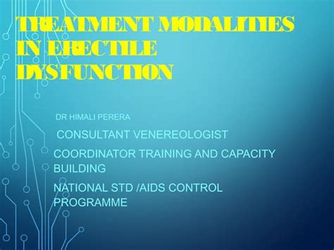 2016 Sessions Erectile Dysfunction Ppt