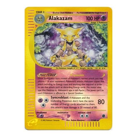 Alakazam Expedition Base Set Tcg Pokémon Wiki Fandom