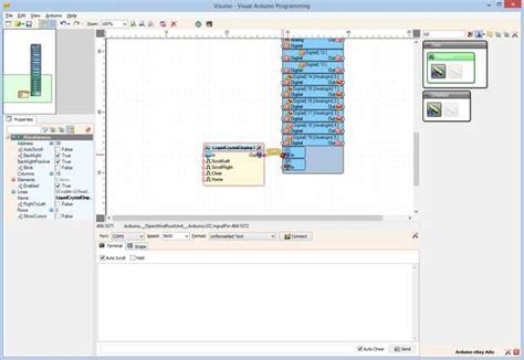 Arduino Nano I2c Pantalla Lcd 2 X 16 Visuino Paso 4 En Visuino Añadir Componentes De Lcd Y