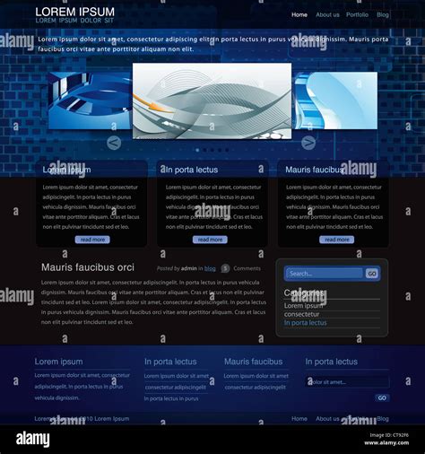 Website Template Vector Illustration Stock Photo Alamy