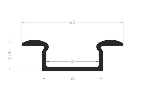 LED Alu Profile P6 Recessed Slim 1 Meter Neonica Polska Sp Z O O