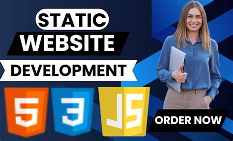 Create Responsive Static Website Using Html Css Js By Mehak1818 Fiverr