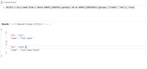 Sql Cosmos Db Query Self Join With Null Array Stack Overflow