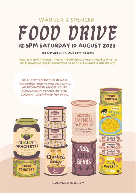 Ideen Für Food Drive Flyer