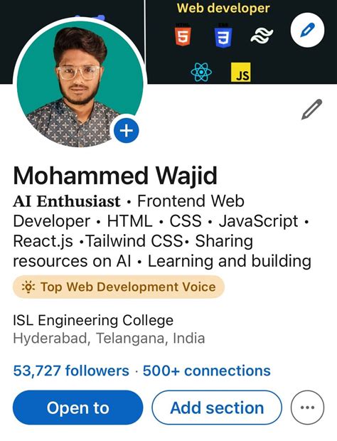 Mohammed Wajid On Linkedin Webdevelopment Skills Achievement