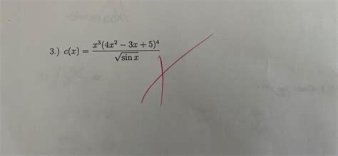 Solved Part 4 6 Points Each Find The Derivative For All