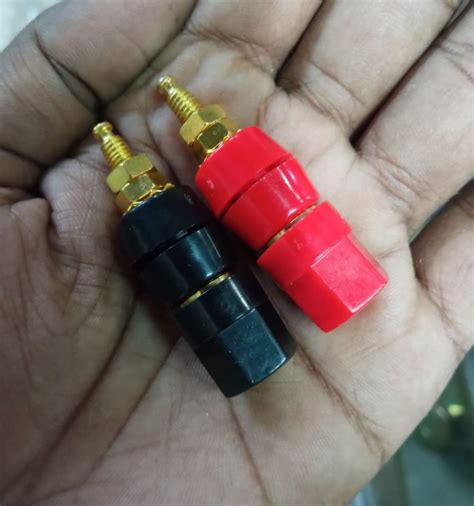 1pair Speaker Terminal Banana Connector Red And Black 4mm Banana Socket