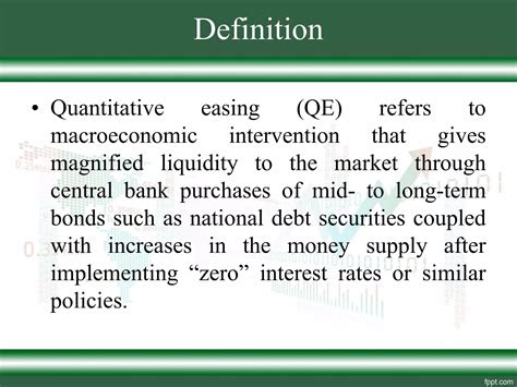The Quantitative Easing Pptx Currencies Economy