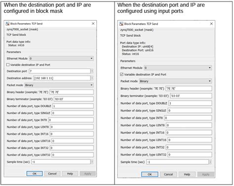 Tcp Udp Send Receive Block
