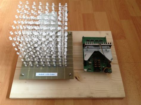 8x8x8 Led Cube And The Board That Drives It Hackaday