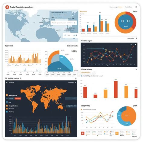 Dashboard With Multiple Data Visualizations Depicting Global And