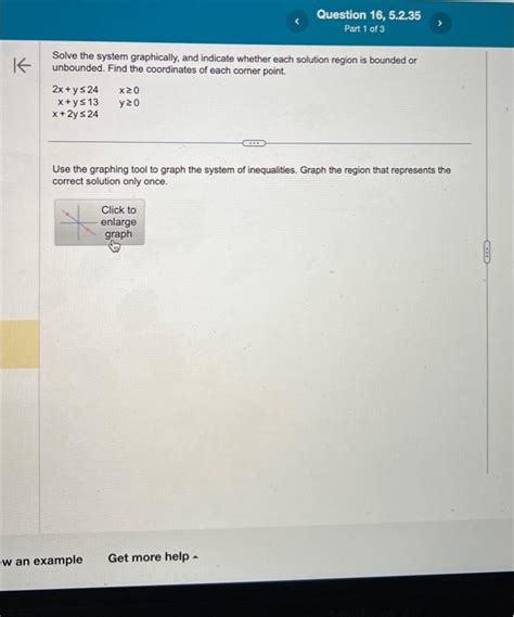 solved solve the system graphically and indicate whether