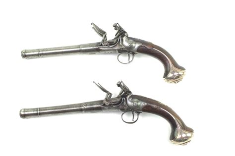 Double Flintlock Single Trigger Turn Off Pistols For Certainty Of Fire West Street Antiques Double Flintlock Single Trigger Turn Off Pistols For Certainty Of Fire West Street Antiques
