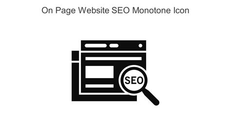 on page website seo monotone icon in powerpoint pptx png and editable