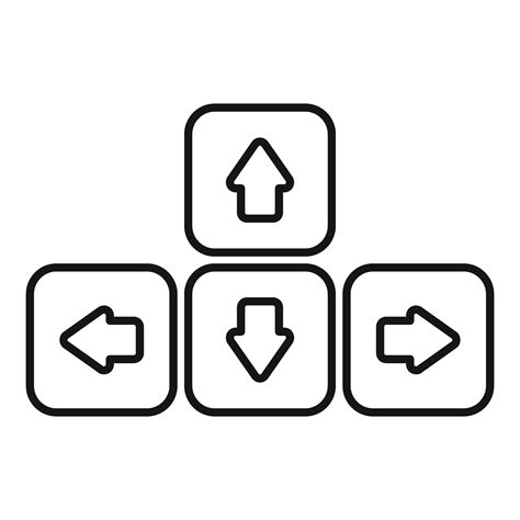 Keyboard Arrow Keys Showing Up Down Left And Right Directions 47635945