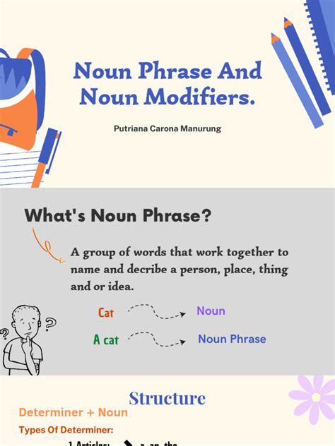 Noun Phrase And Noun Modifiers Pdf