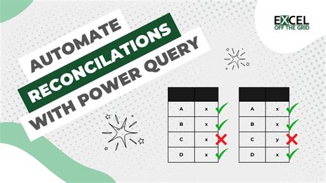 automate reconciliations with power query amazing time saver